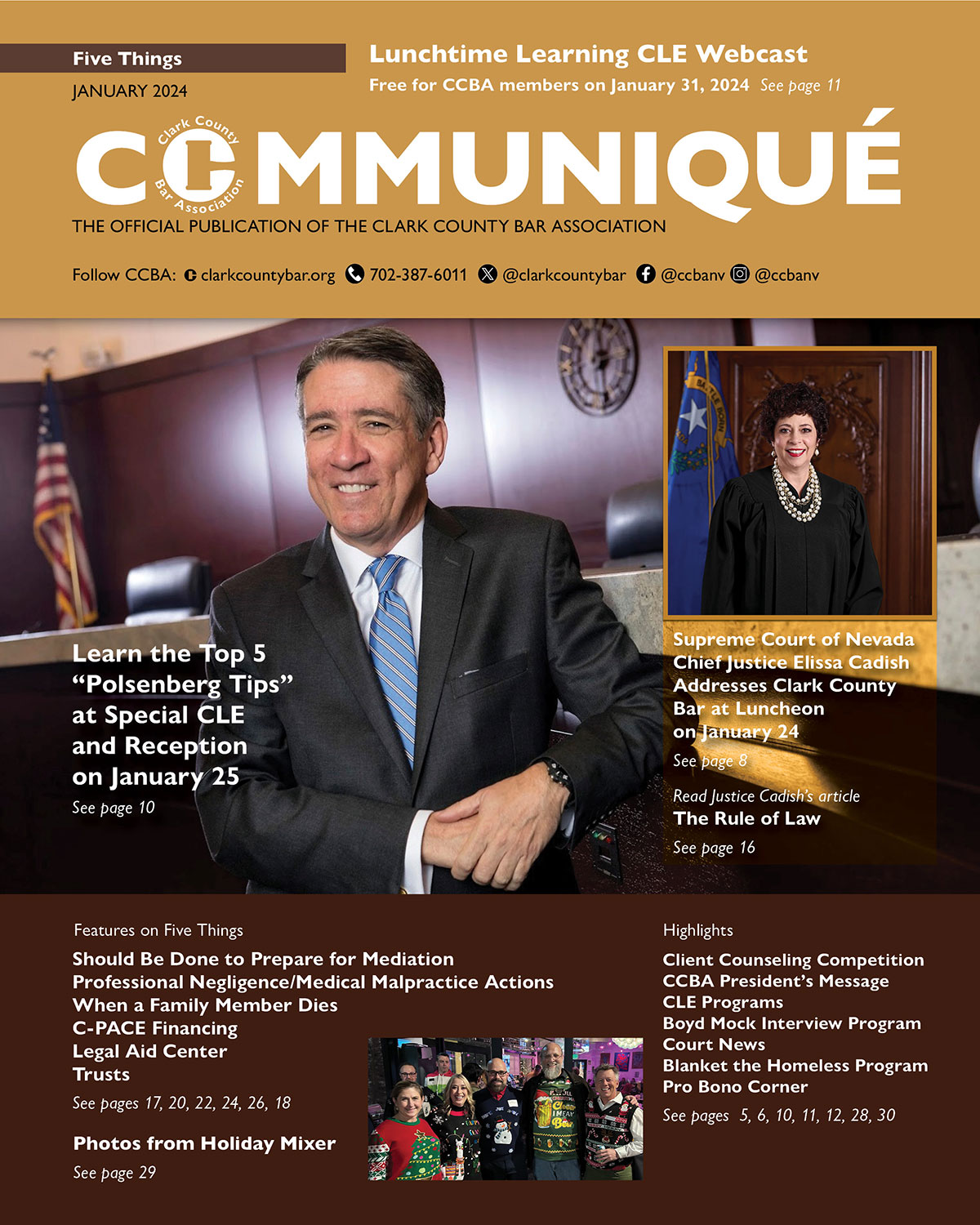 Communique’s “Five Things” Issue Published – Clark County Bar Association