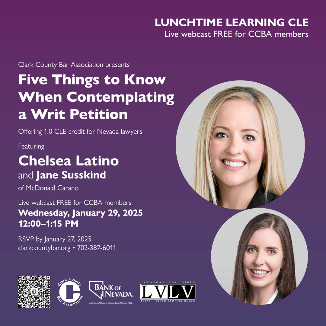 CLE Programs – Clark County Bar Association